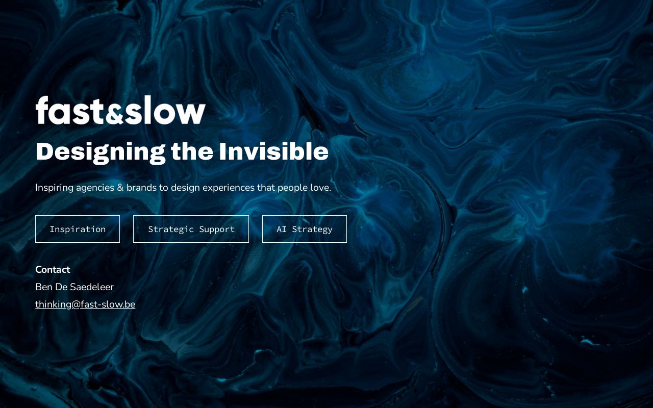 Fast & Slow • AI Strategy • Strategic Agency Support